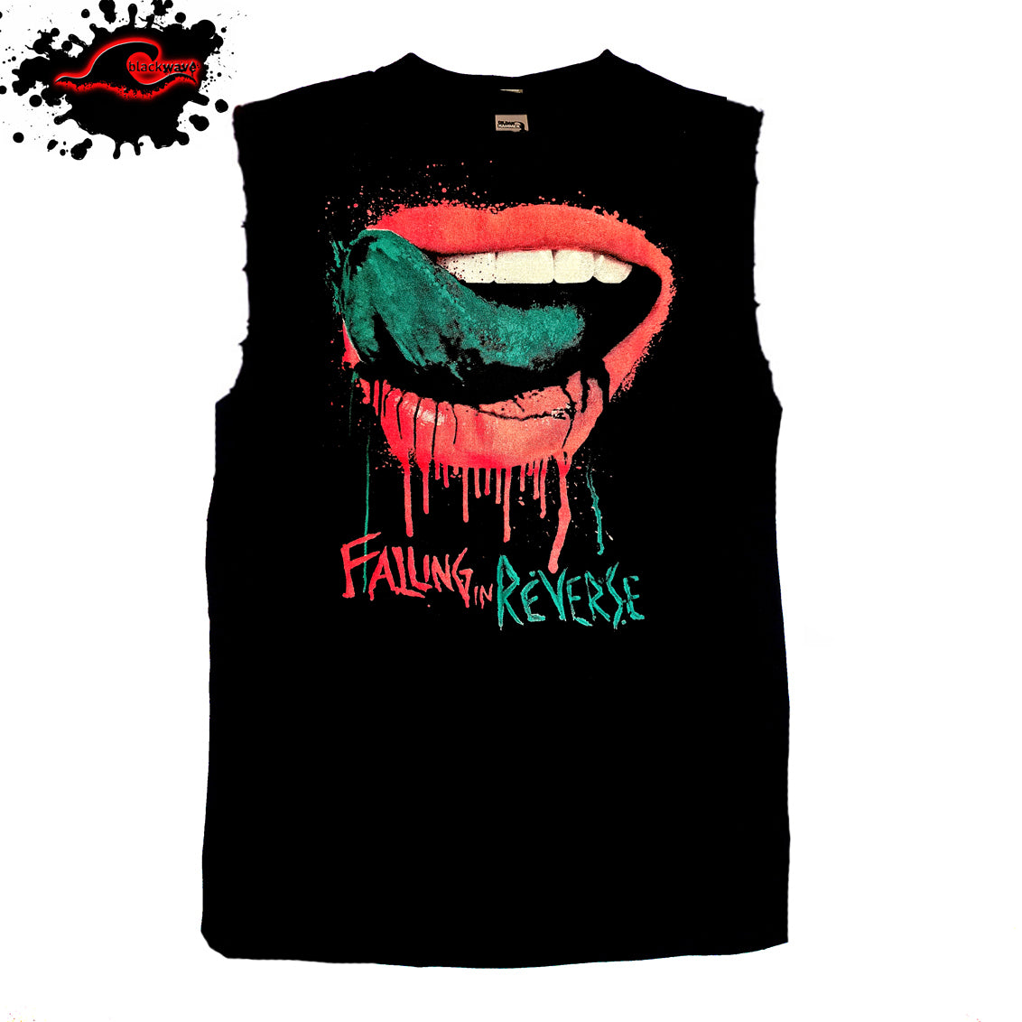 Falling In Reverse - Lips - Modified Green Tongue Color - Frayed-Cut ...