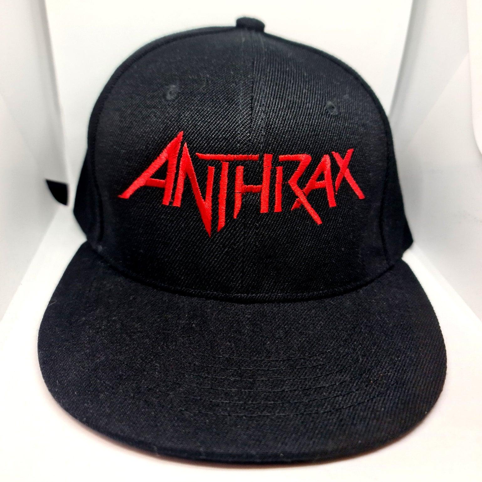 Anthrax - Classic Red Logo - Black Double Snapback Cap