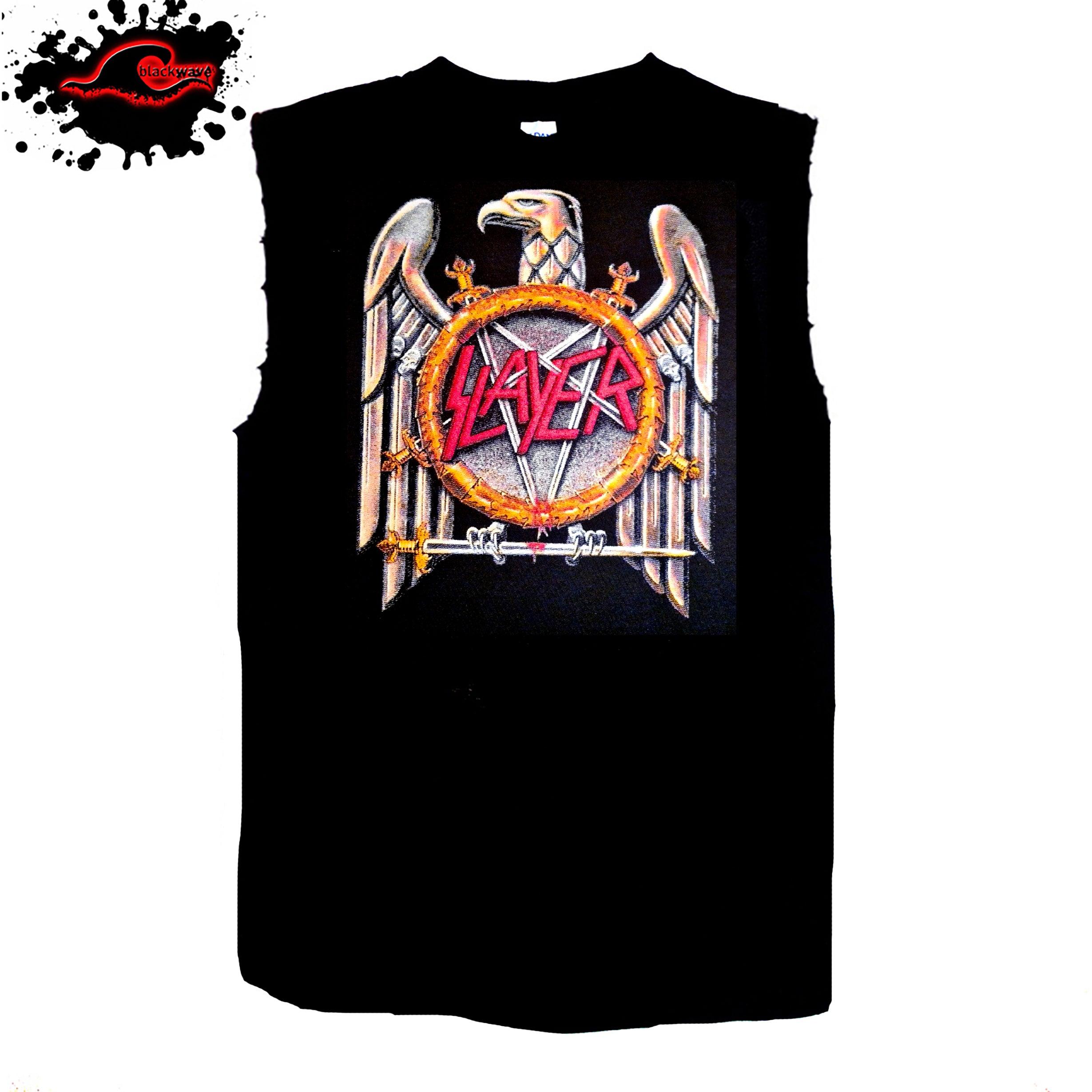 Slayer - Eagle Emblem - Frayed-Cut Modified Singlet